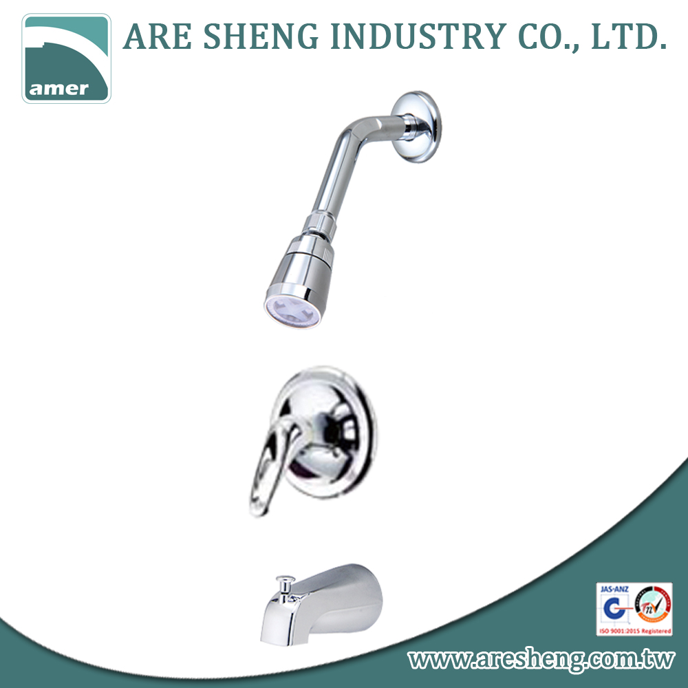 Two loop handles tub & shower faucet with spout, Are Sheng ...
