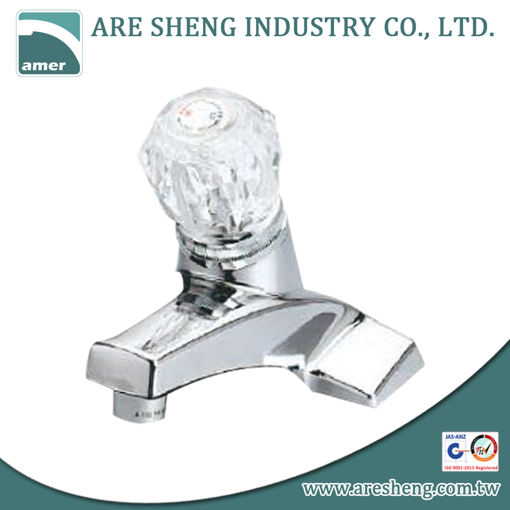 4” Plastic single handle lavatory faucet, chrome- Are Sheng ...
