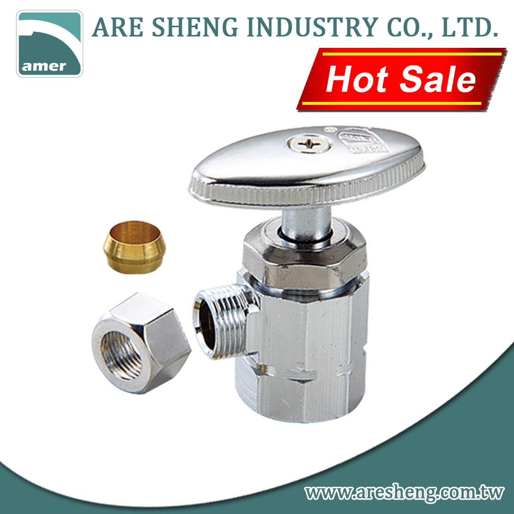 Brass angle valve # 18-001- Are Sheng Plumbing Industry
